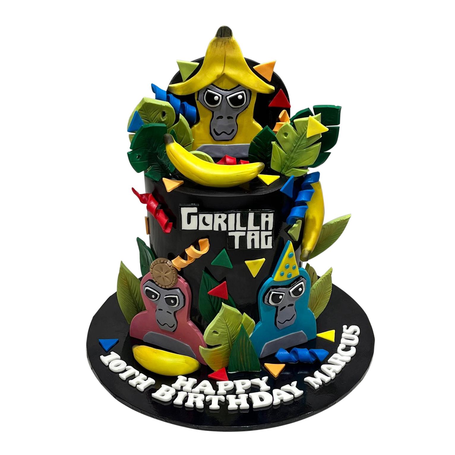 Gorilla Tag Themed Cake – Poles Patisserie
