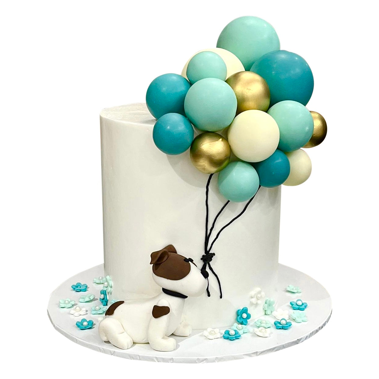 Dog with Balloons Cake | Poles Patisserie