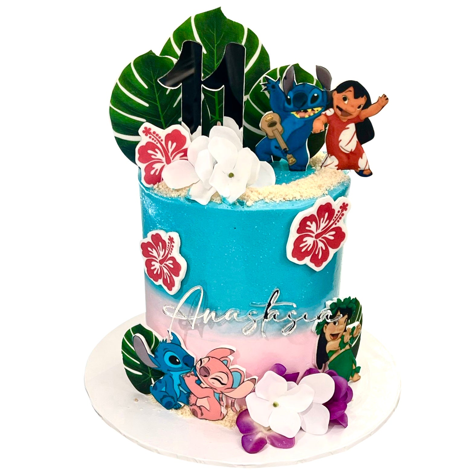 Lilo & Stitch Theme Cake (3) – Poles Patisserie