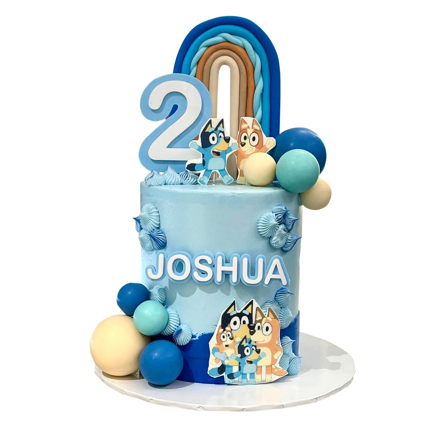 Bluey Themed Cake (3) – Poles Patisserie