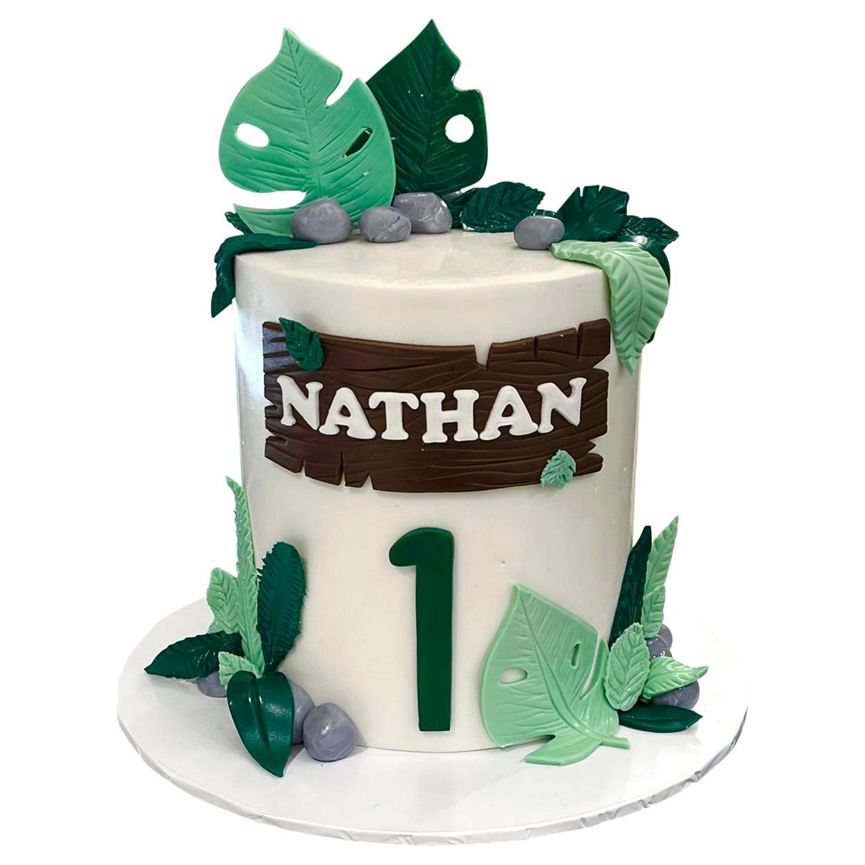 Jungle Buttercream Themed Cake (3) – Poles Patisserie