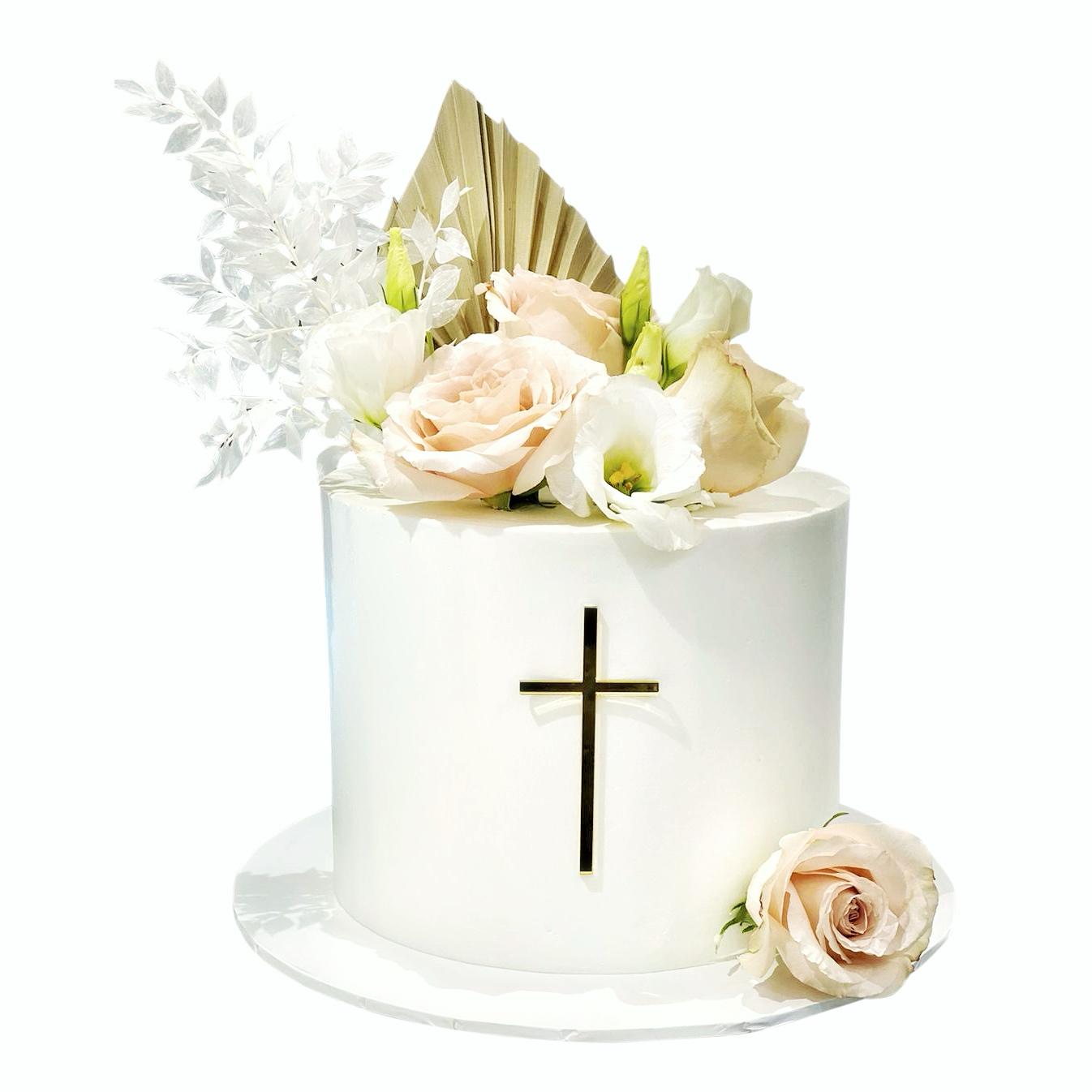 White Floral Theme Cake – Poles Patisserie