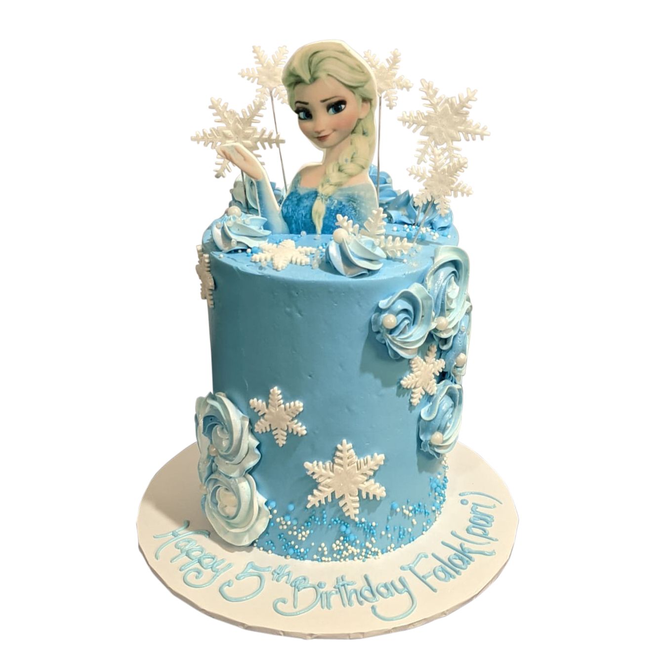 Frozen Themed Tall Cake | Poles Patisserie