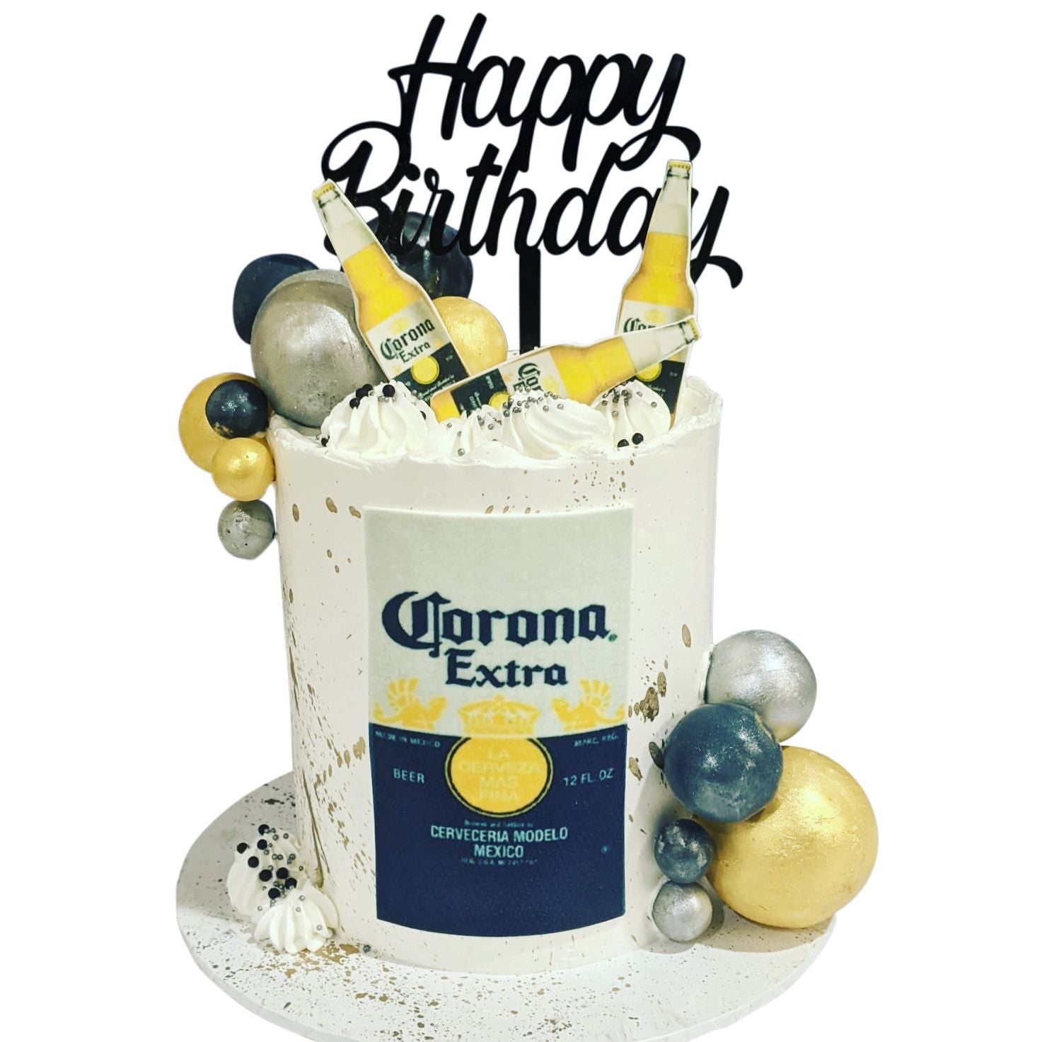 Beer/Spirit Themed Tall Cake | Poles Patisserie
