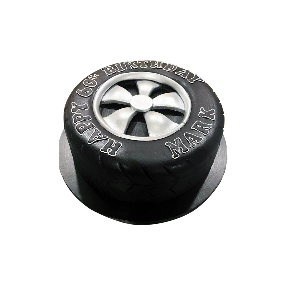 Tyre Wheel Cake | Poles Patisserie