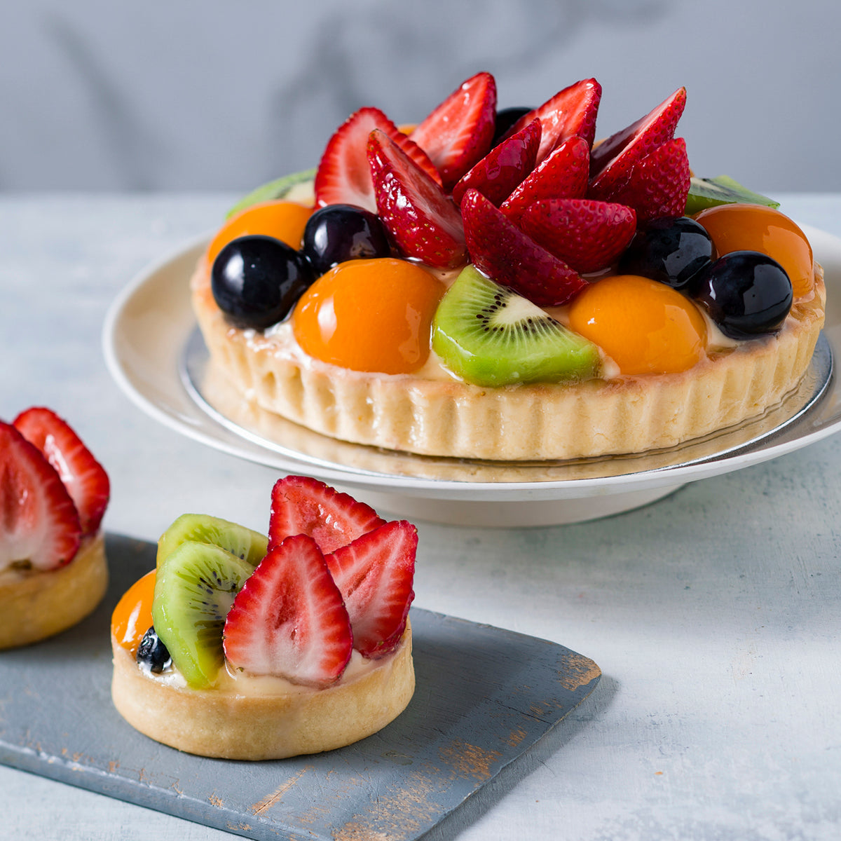 Fruit Flan Tart 7" | Poles Patisserie