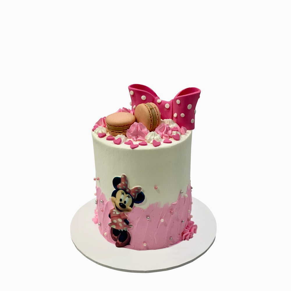 Minnie Mouse Buttercream Cake MINNIE MOUSE REAL EDIBLE ICING CAKE