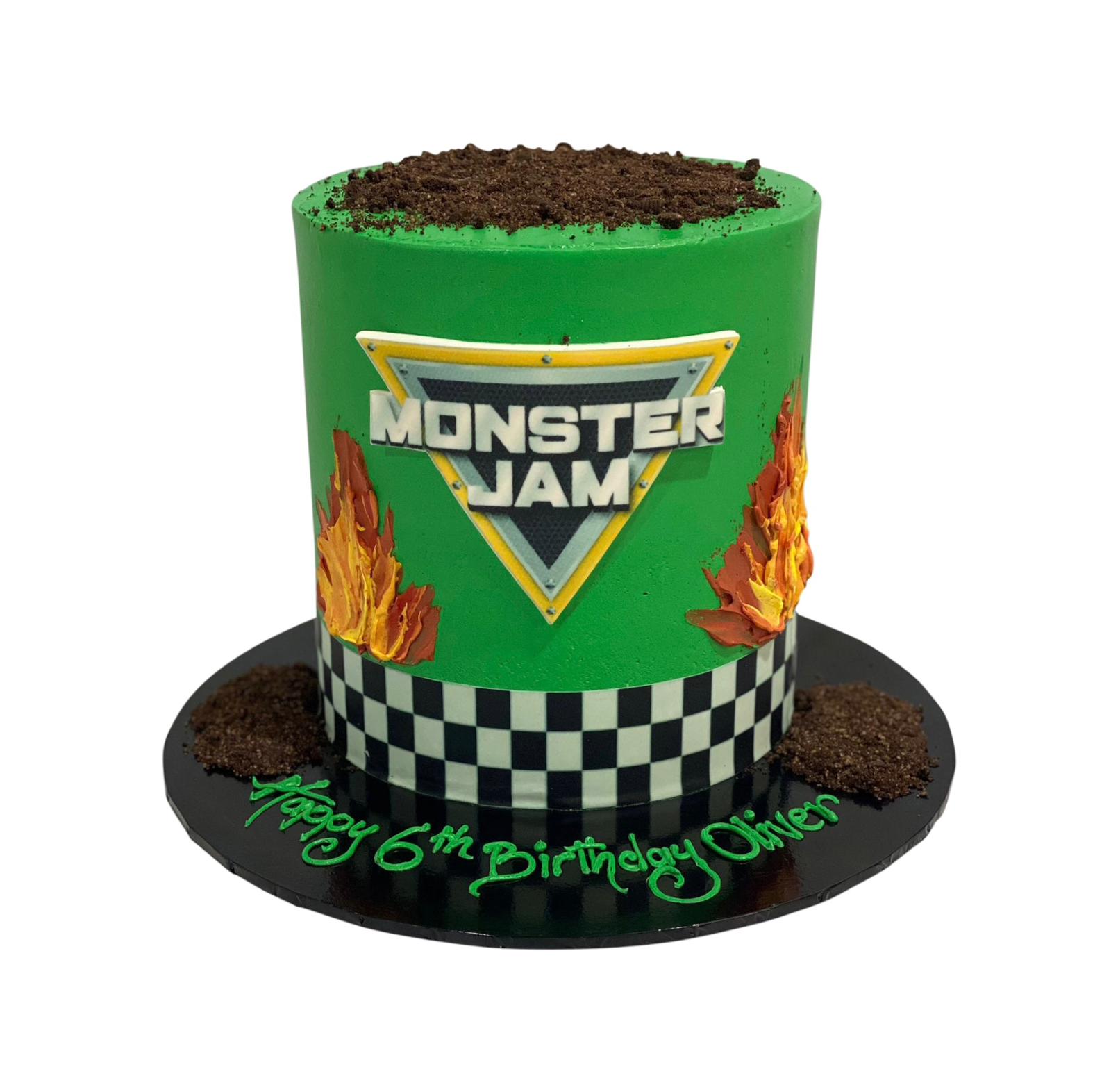 Monster Jam Truck Themed Tall Cake | Poles Patisserie